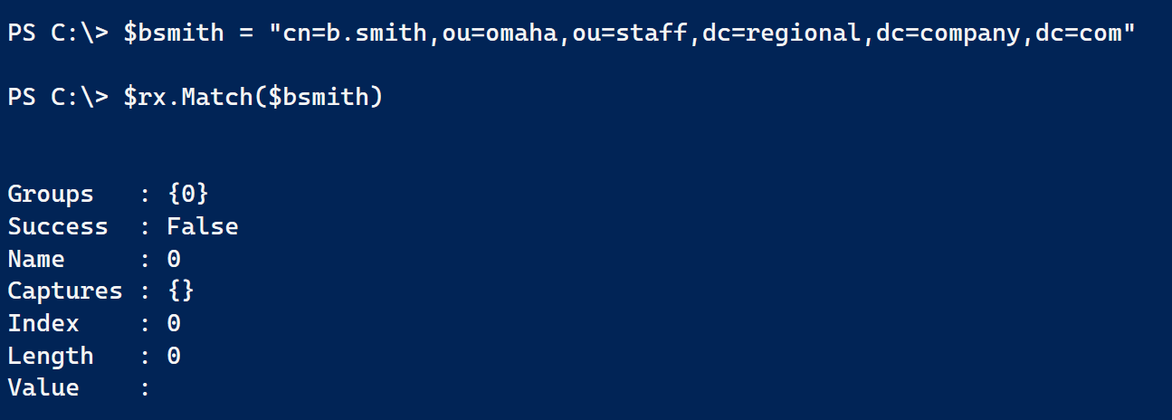 Distinguished Parsing With Powershell And Regex • The Lonely Administrator