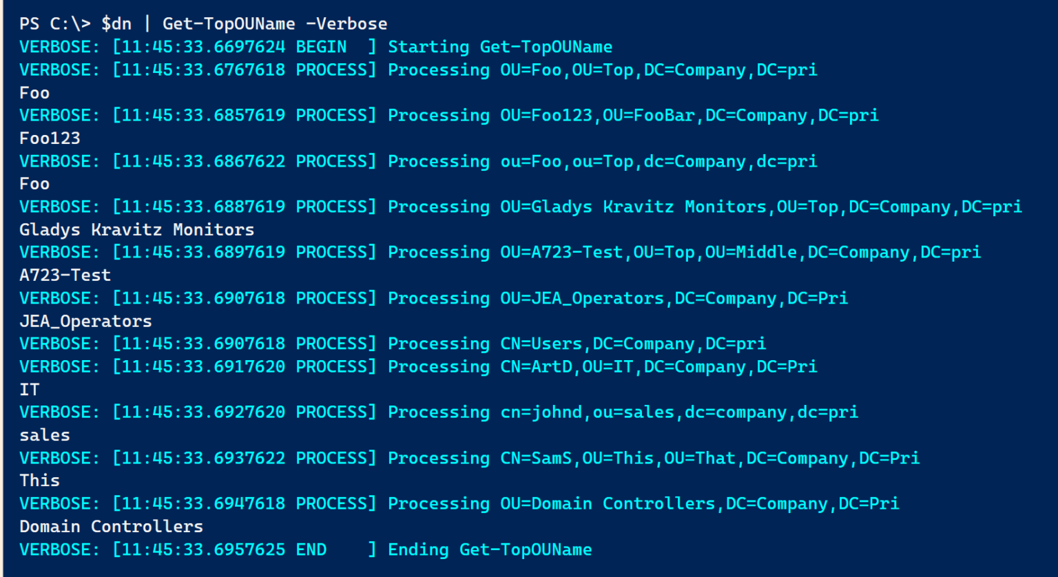 Distinguished Parsing With Powershell And Regex • The Lonely Administrator